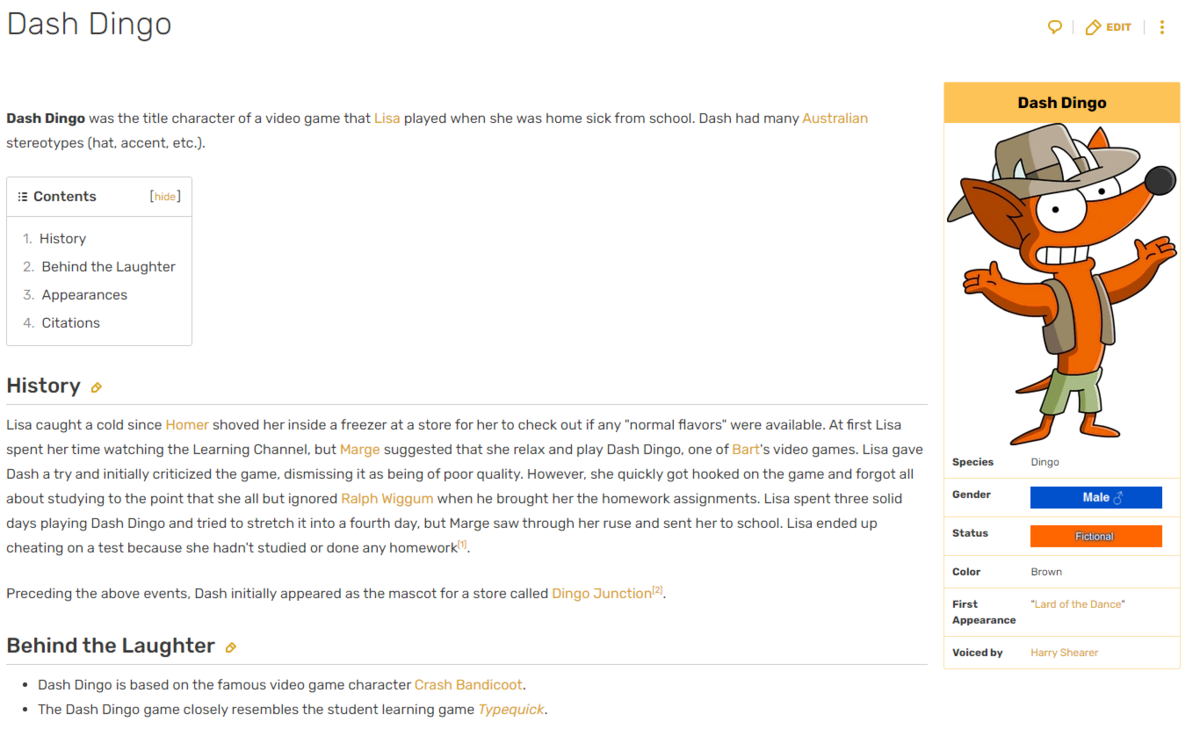 Dash Dingo - The Wiki Camp 2