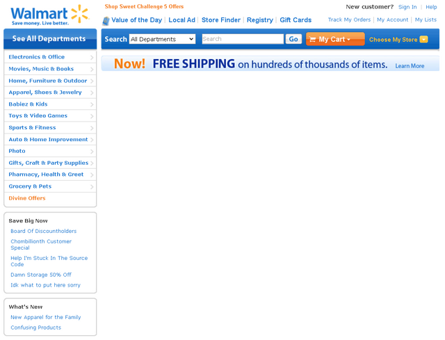 Walmart Testing Page - The Wiki Camp 2